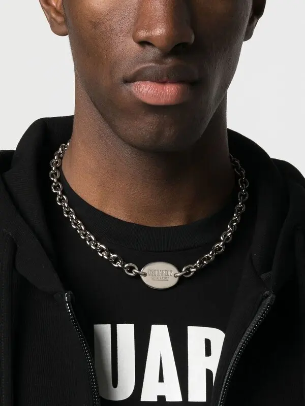 Dsquared2 Logo-plaque Chain Necklace