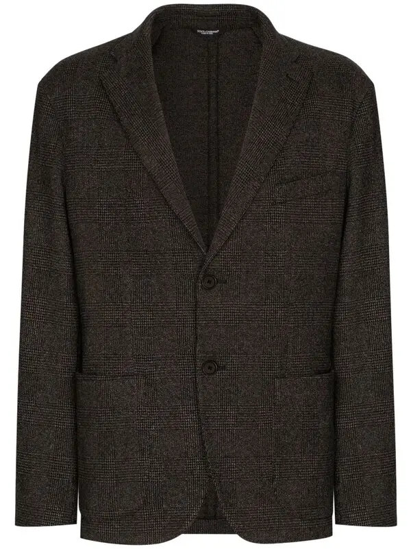 Dolce & Gabbana Prince Of Wales Check Pattern Blazer