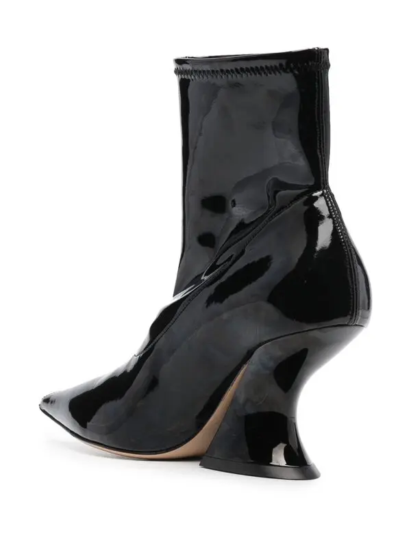 Casadei Elodie 80mm Leather Ankle Boots