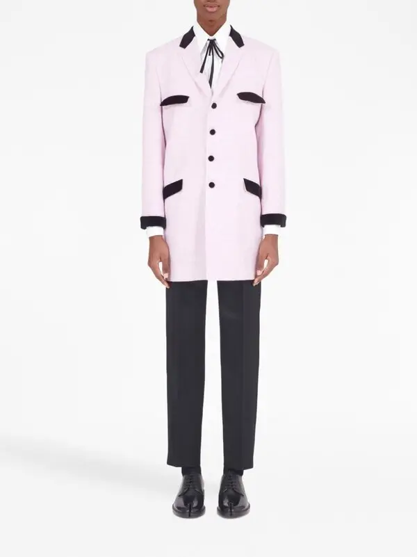 MAISON MARGIELA Contrast-trim Single-breasted Jacket