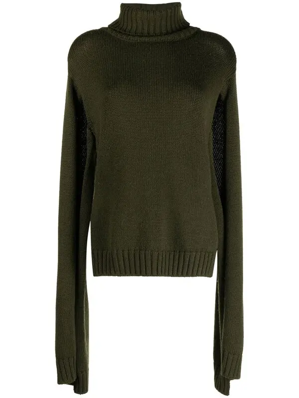 Monse Slit-sleeves Knitted Turtleneck Sweater