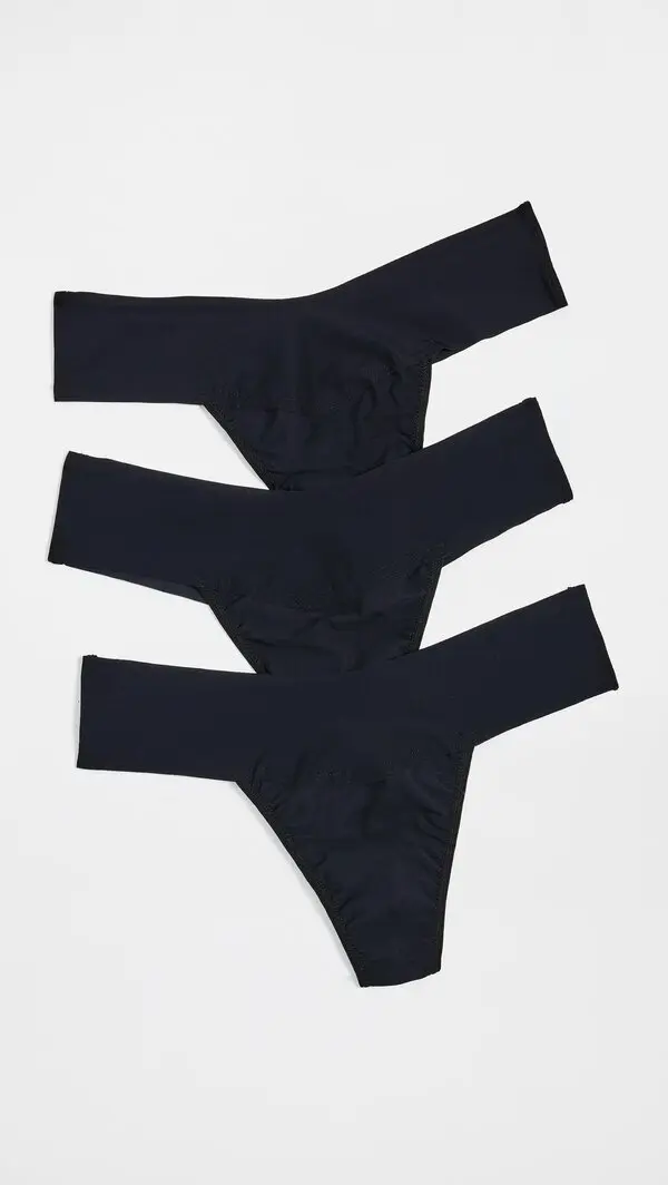 Hanky Panky Breathe Natural Rise 3 Pack - Black