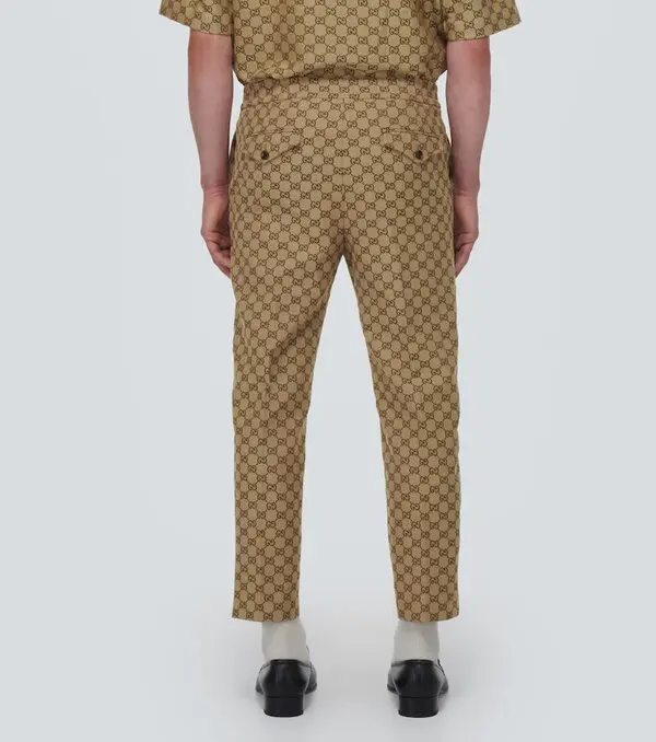 Gucci Gg Supreme Cotton-blend Pants