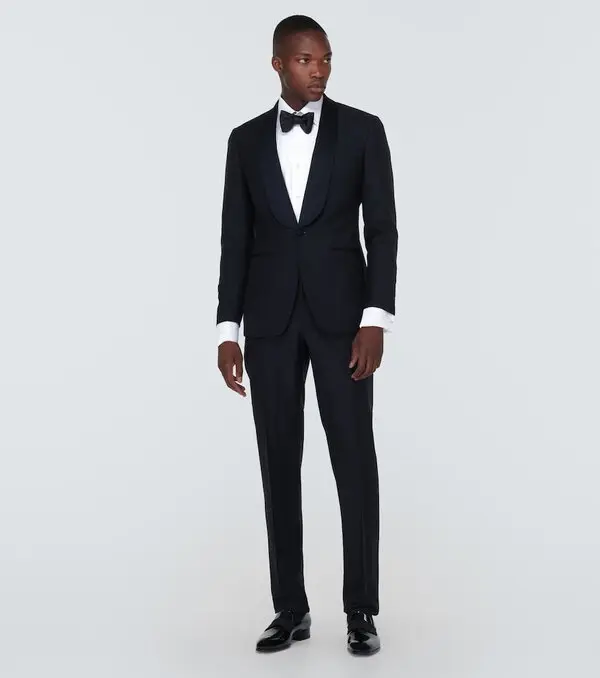 TOM FORD Cotton Voile Tuxedo Shirt - White