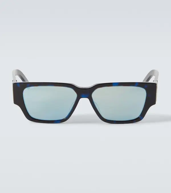 Dior Cd Diamond S5i Rectangular Sunglasses - Blue