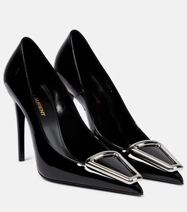 Saint Laurent Avenue 110 Patent Leather Pumps