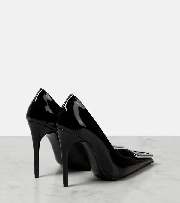Saint Laurent Avenue 110 Patent Leather Pumps