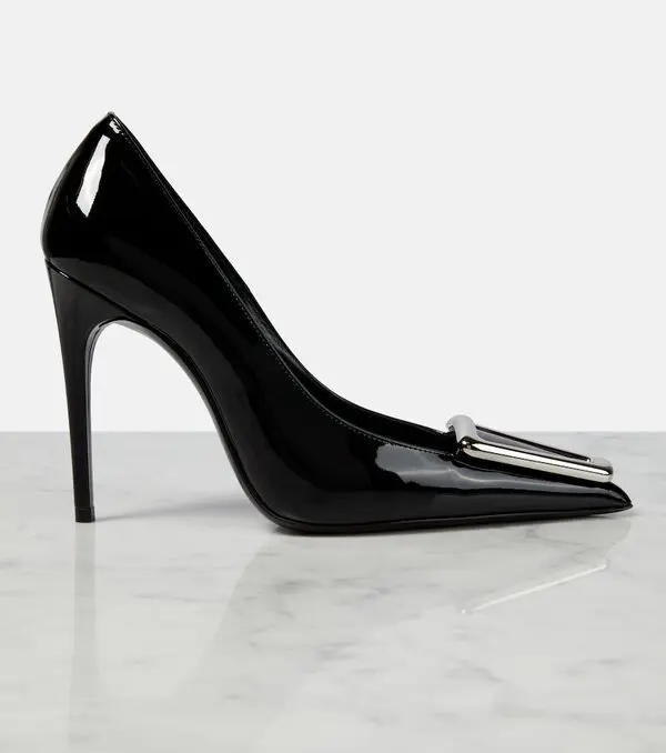 Saint Laurent Avenue 110 Patent Leather Pumps