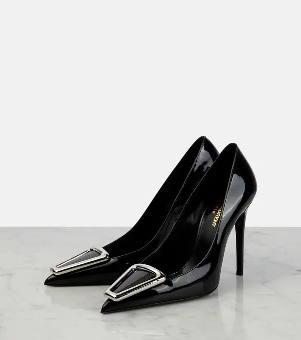 Saint Laurent Avenue 110 Patent Leather Pumps