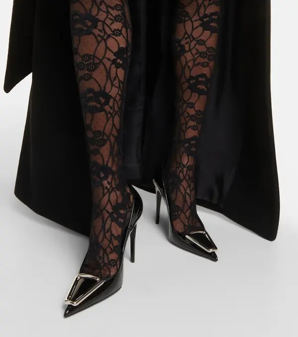 Saint Laurent Avenue 110 Patent Leather Pumps