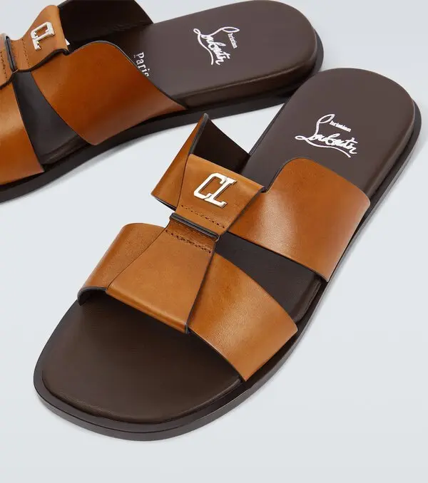 CHRISTIAN LOUBOUTIN Loubi Be Leather Sandals