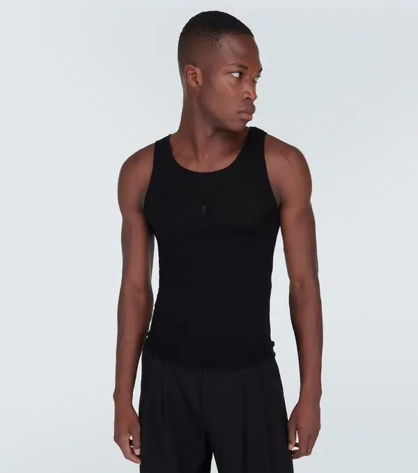 Saint Laurent Cassandra Wool Tank Top - Black