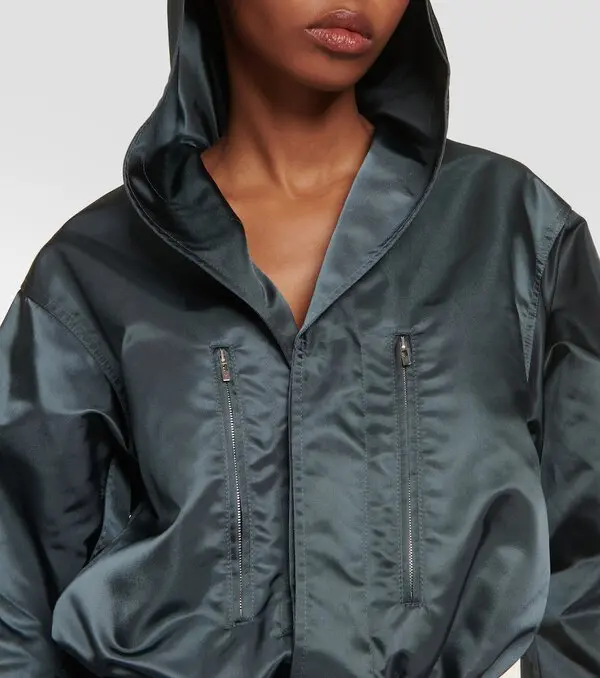Alaïa Hooded Bodysuit - Blue