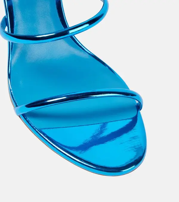 Rene Caovilla Cleo 105 Mirrored Leather Sandals