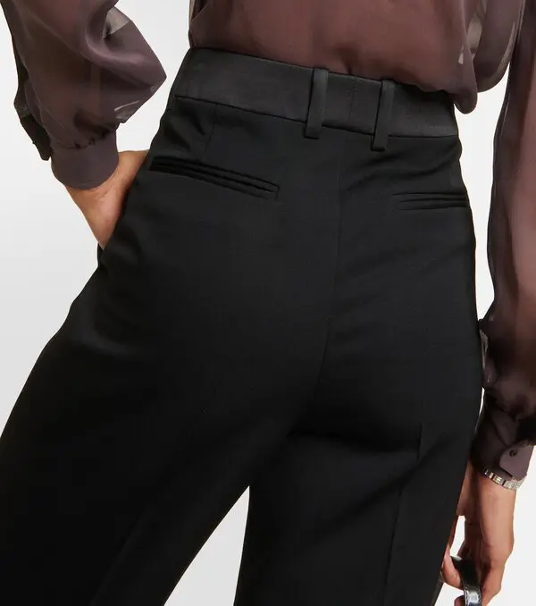 Saint Laurent High-rise Wide-leg Suit Trousers