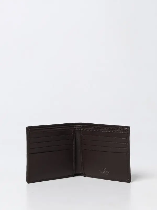 Valentino Garavani Toile Iconographe Wallet In Inlaid Fabric