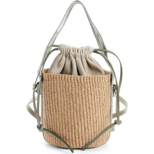 Chloé Small Woody Basket Bucket Bag - Aloe Green
