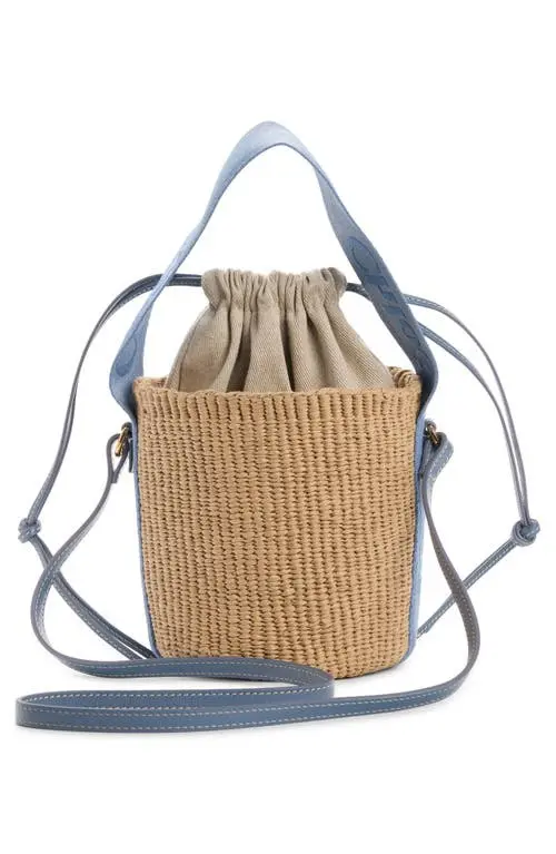 Chloé Small Woody Basket Bucket Bag - Ashes Blue