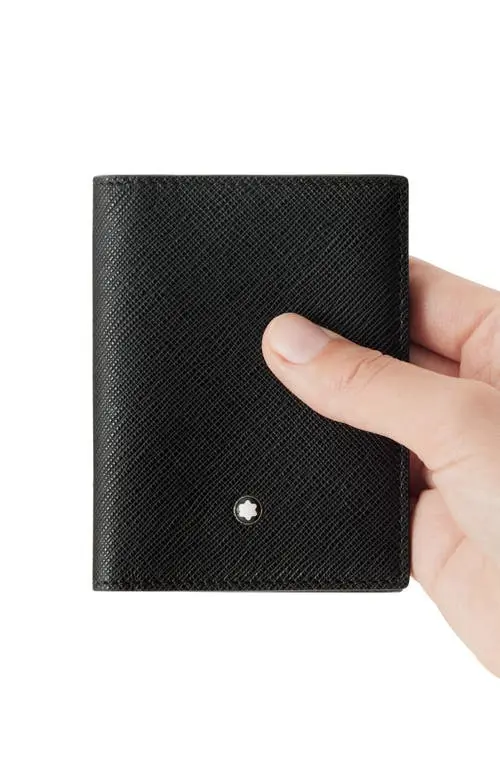 Montblanc Sartorial Leather Bifold Card Holder - Black