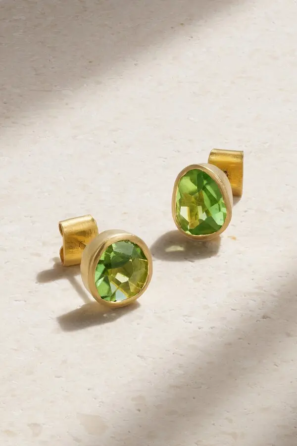 PIPPA SMALL 18-karat Peridot Earrings - Gold
