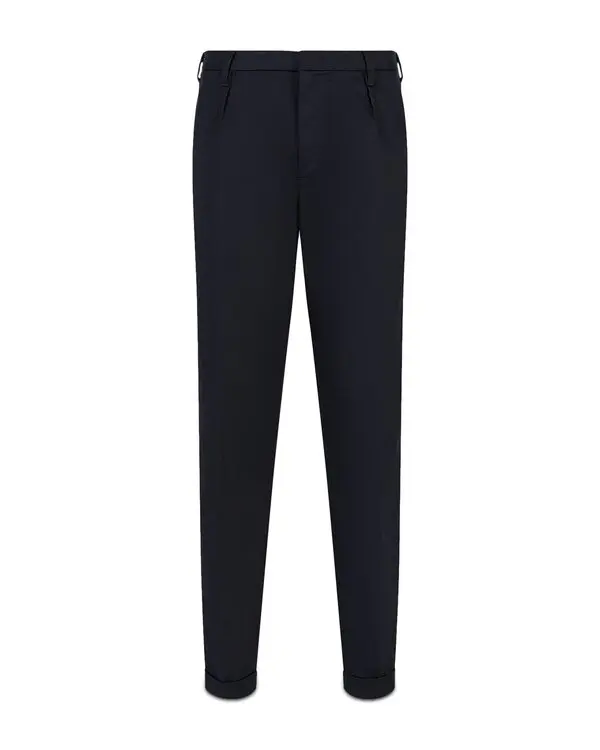 Emporio Armani Cotton Stretch Pleated Pants