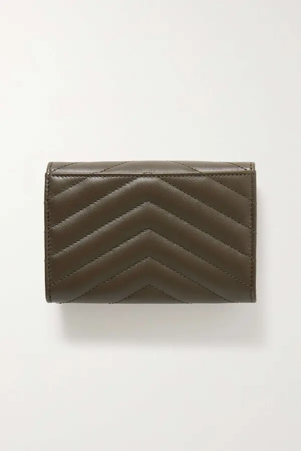 Saint Laurent Cassandre Small Matelassé Leather Wallet