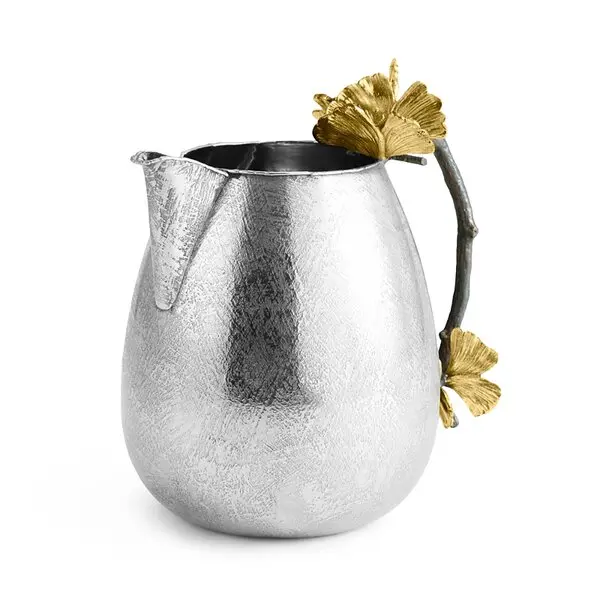 Michael Aram Butterfly Ginkgo Pitcher - Silver/gold