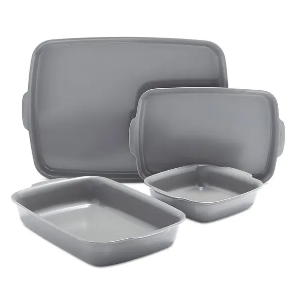 GREENPAN 4 Piece Nonstick Ceramic Ovenware Set - Grey