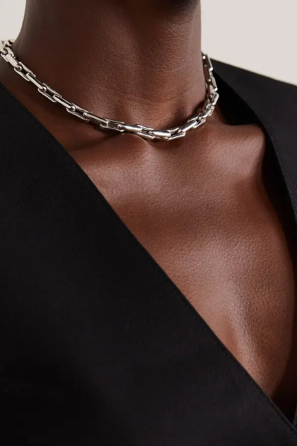 Lauren Rubinski 14-karat White Choker