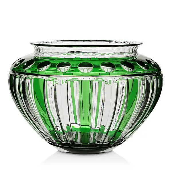 WILLIAM YEOWARD CRYSTAL Emerald Centerpiece Bowl - Green