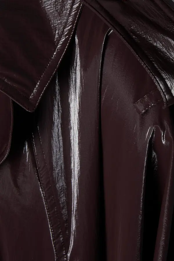 Saint Laurent Oversized Vinyl Trench Coat