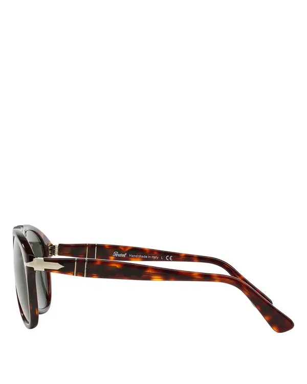 Persol Pilot Sunglasses - Havana/green Solid