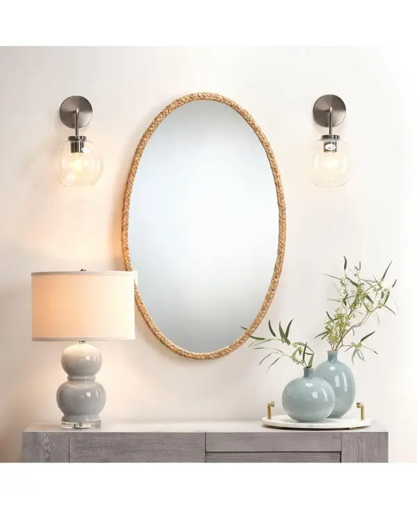 JAMIE YOUNG CO. Sparrow Braided Oval Mirror