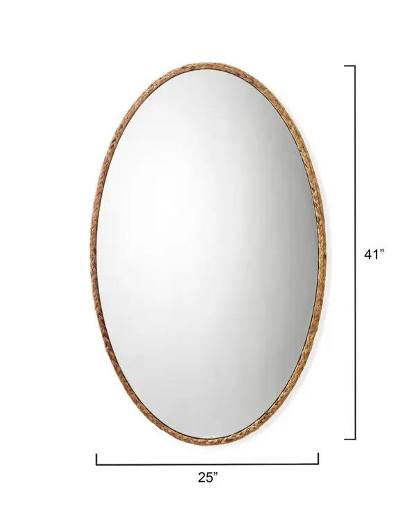 JAMIE YOUNG CO. Sparrow Braided Oval Mirror