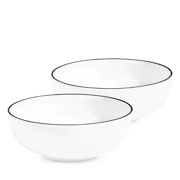 RICHARD BRENDON Large Dip Bowl, Set Of 2 - Black/white