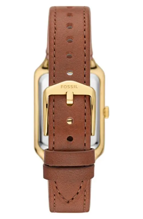Fossil Raquel Leather Strap Watch - Brown
