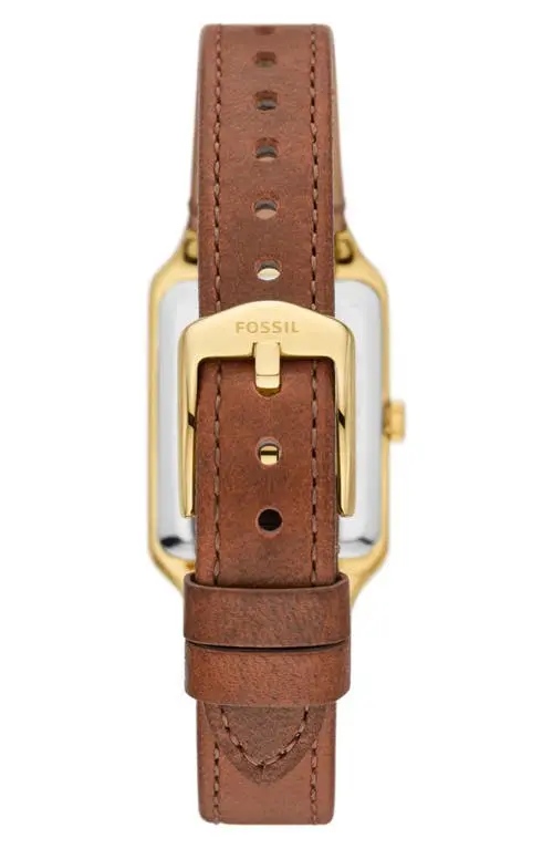 Fossil Raquel Leather Strap Watch - Brown