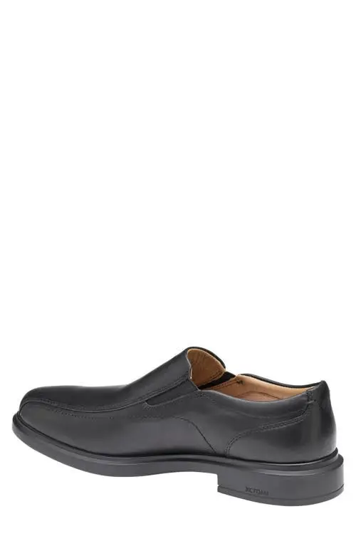 Johnston & Murphy Xc4® Stanton 2.0 Runoff Venetian Loafer - Black Waterproof Full Grain