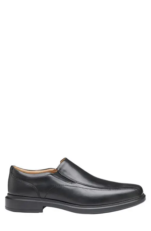Johnston & Murphy Xc4® Stanton 2.0 Runoff Venetian Loafer - Black Waterproof Full Grain