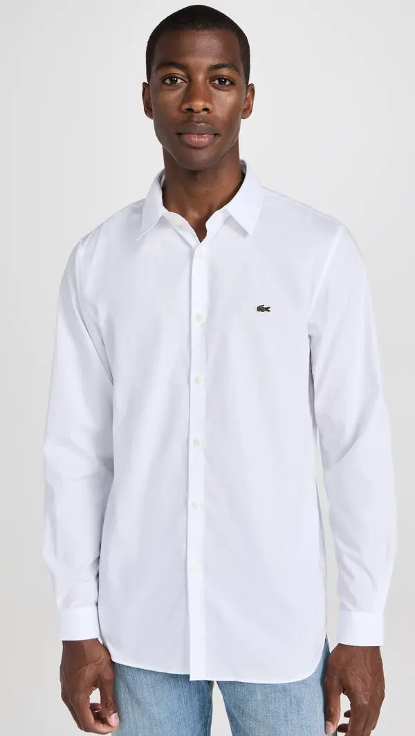 Lacoste Slim Fit Stretch Cotton Poplin Shirt