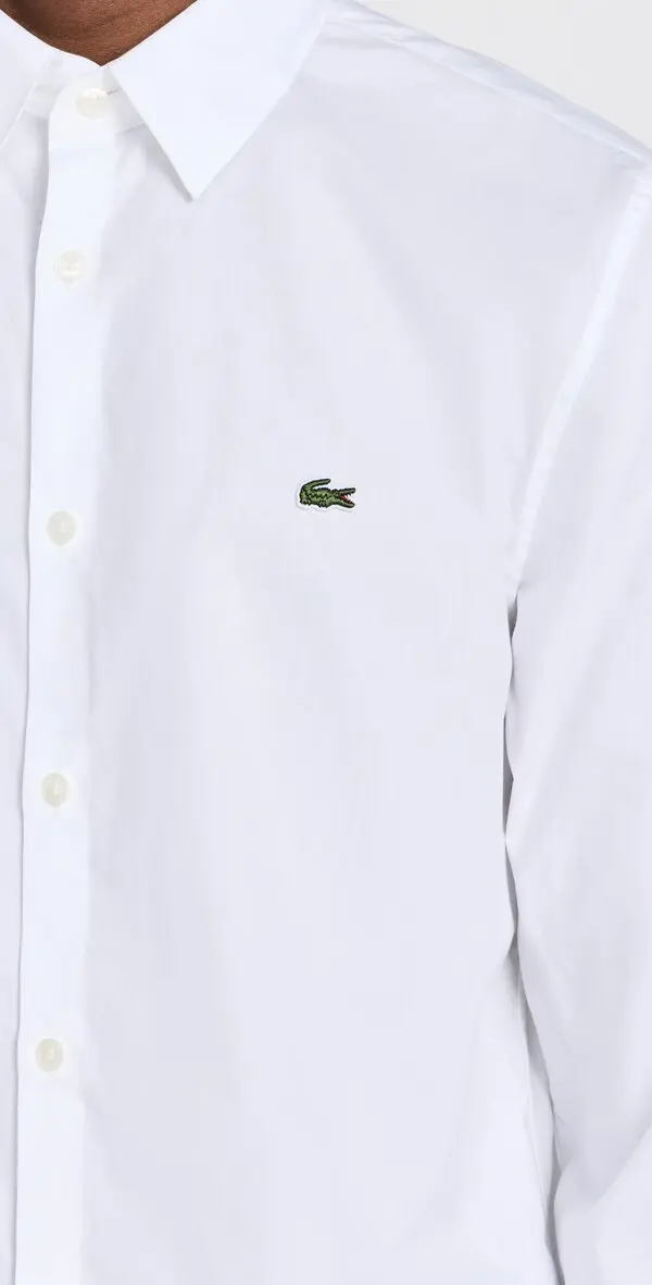 Lacoste Slim Fit Stretch Cotton Poplin Shirt