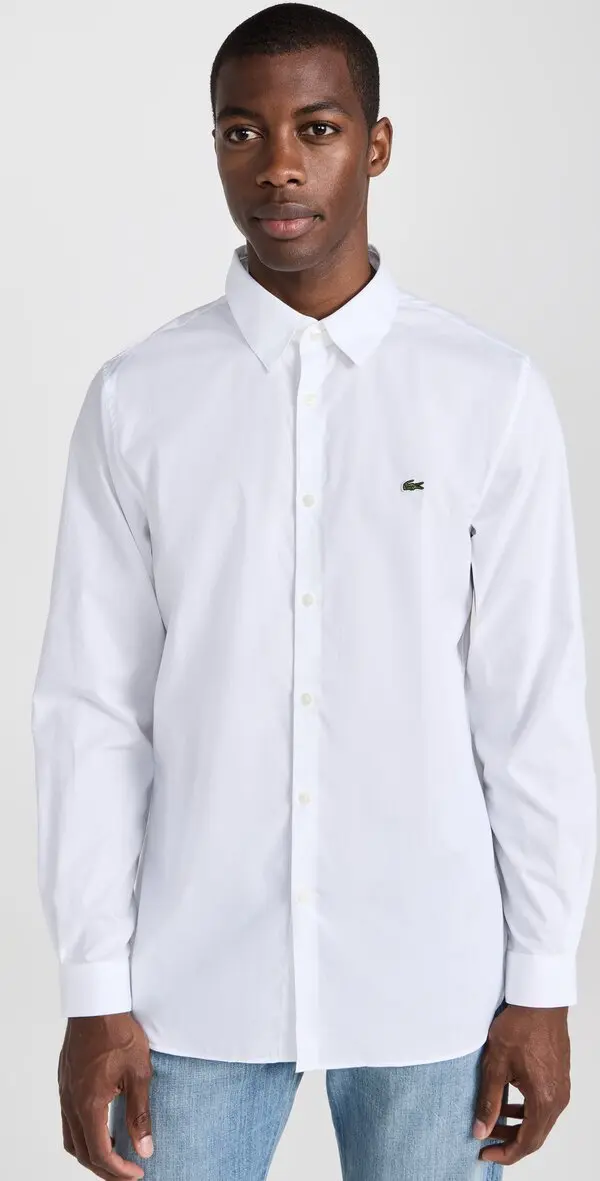 Lacoste Slim Fit Stretch Cotton Poplin Shirt