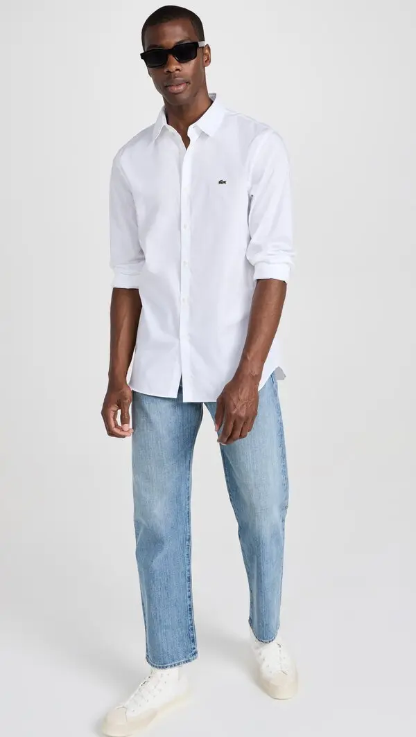 Lacoste Slim Fit Stretch Cotton Poplin Shirt