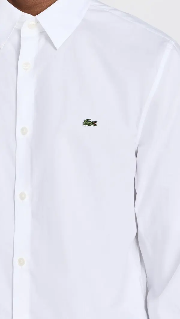 Lacoste Slim Fit Stretch Cotton Poplin Shirt