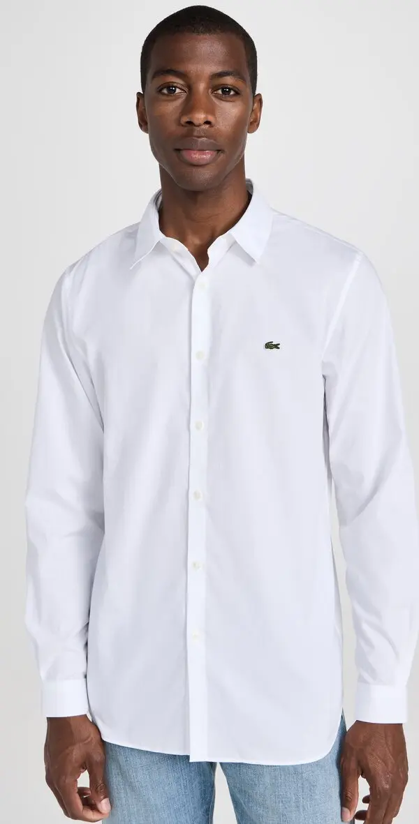 Lacoste Slim Fit Stretch Cotton Poplin Shirt