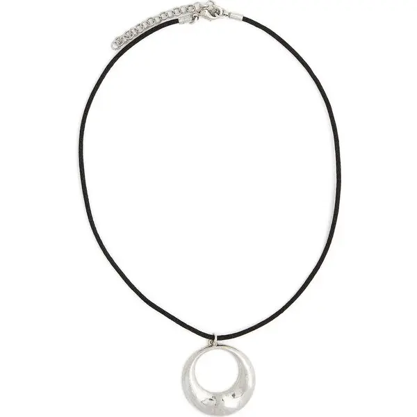 PETIT MOMENTS Infinity Pendant Choker Necklace - Silver