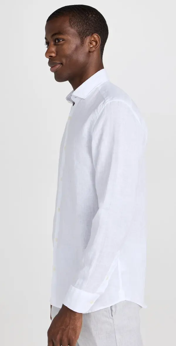 Frescobol Carioca Antonio Linen Shirt - White