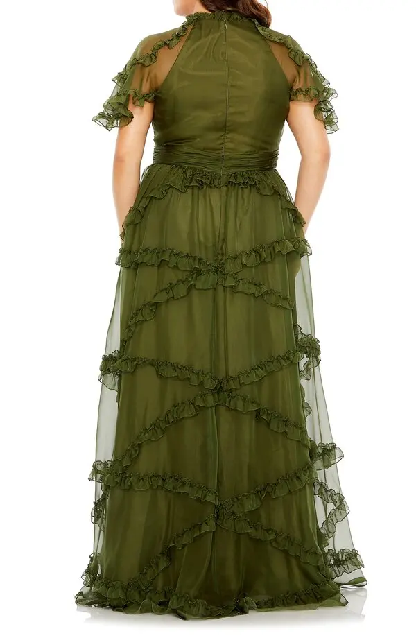 v. chapman emma v-neck a-line brocade cutout maxi dress The Emma Dress in Light Pink Windsor Brocade 4 / Light Pink Windsor Brocade main image 0