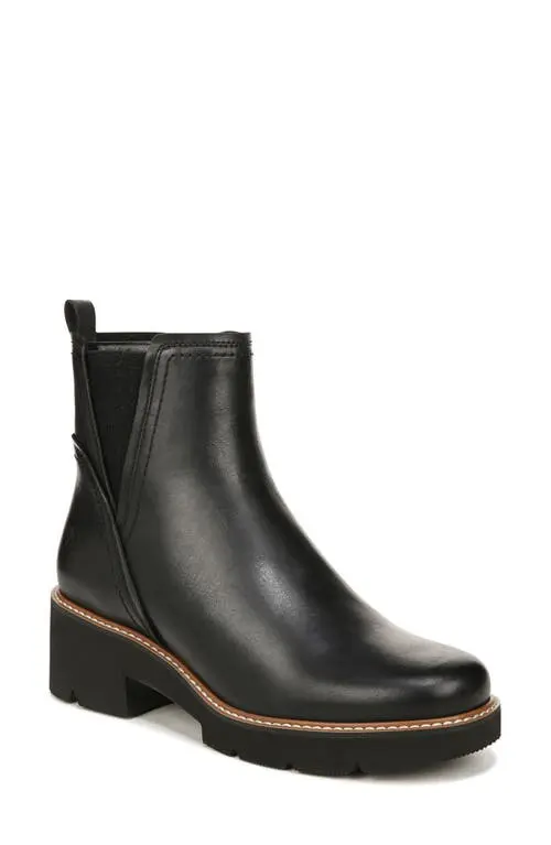 Naturalizer Darry Water Repellent Bootie - Black Leather