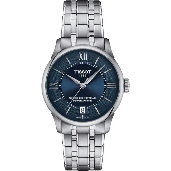 TISSOT Chemin Des Tourelles Powermatic 80 Bracelet Watch - Silver